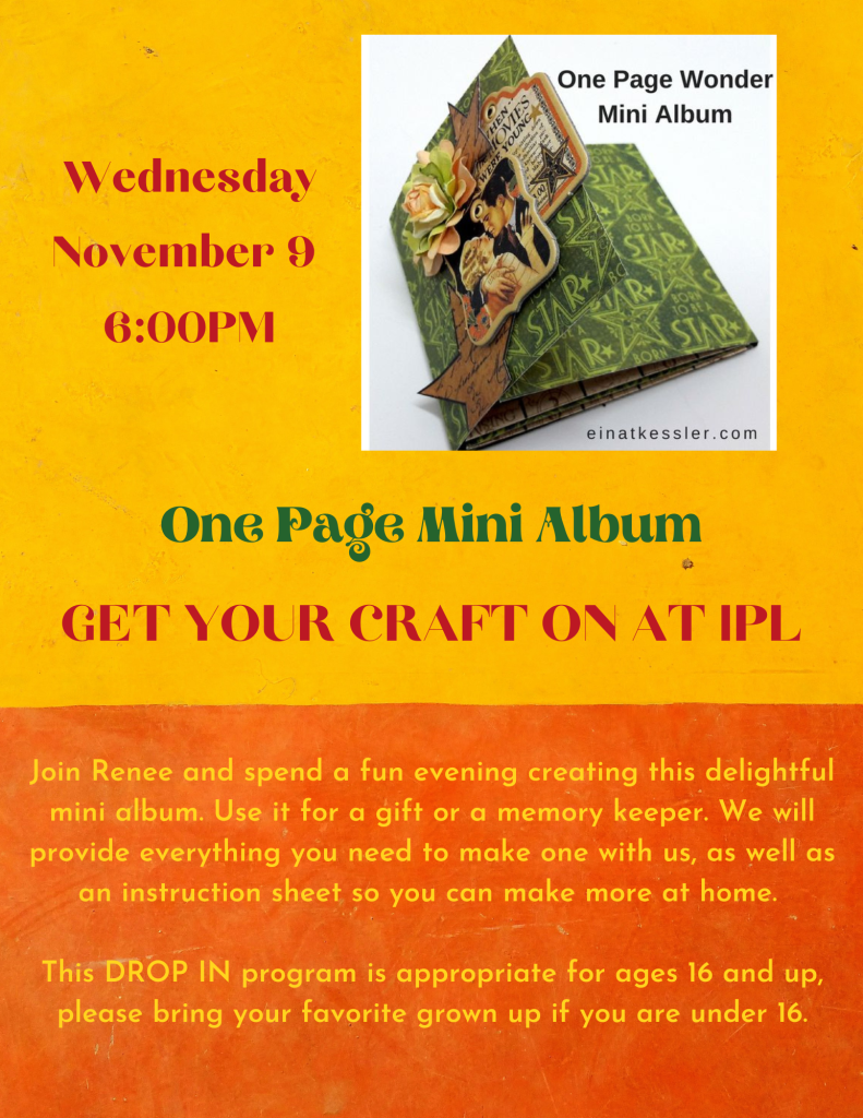 One Page Mini Album - Ilsley Public Library